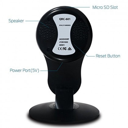 KGuard Security 1080P WiFi IP Camera with Night Vision Black (QRC-601)