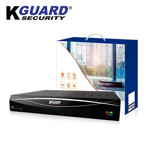 KGuard Security Hybrid Series Combo Set CCTV 4 Channel 4 Camera 1080p ...