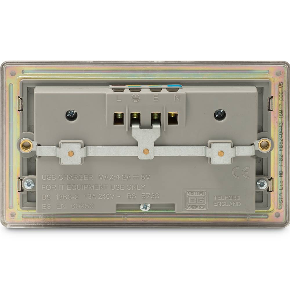 [SIRIM APPROVED] British General 2 Gang Unswitched Wall Power Socket ...