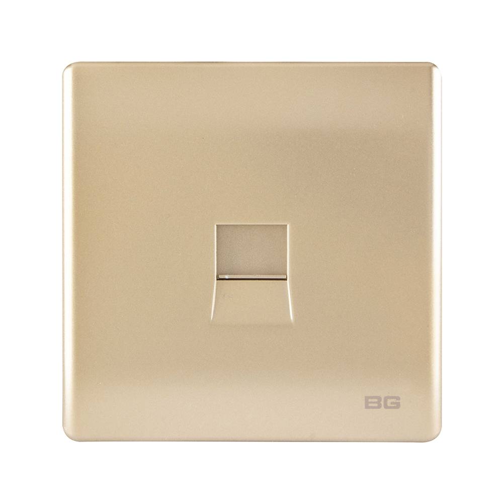 British General Neo Slimline Telephone Outlet RJ11