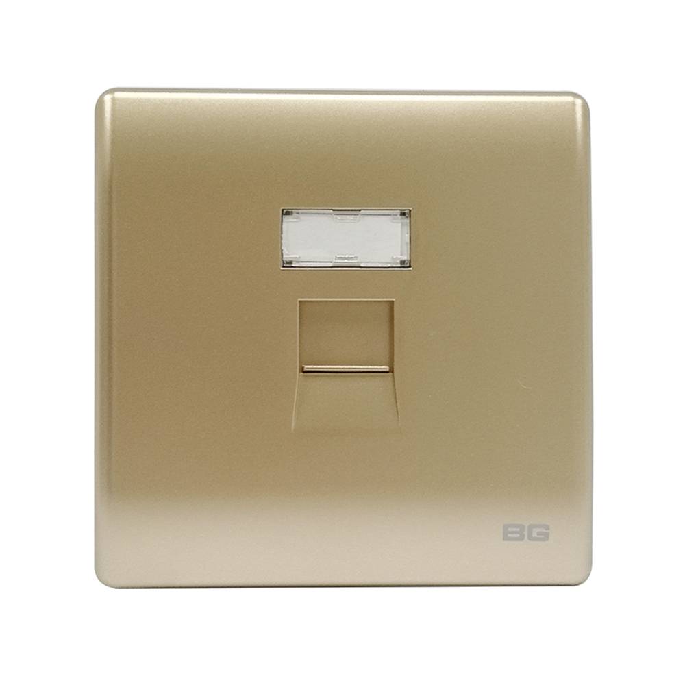 British General Neo Slimline LAN Gigabit Ethernet Outlet RJ45