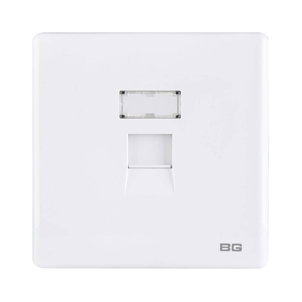 British General Neo Slimline LAN Gigabit Ethernet Outlet RJ45