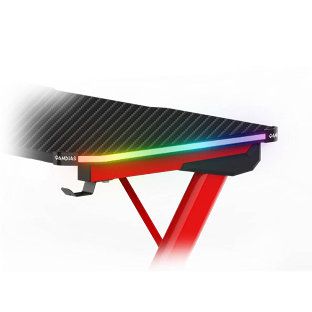 Gamdias Daedalus M2 RGB Gaming Desk Red Multipurpose Gaming Table ...