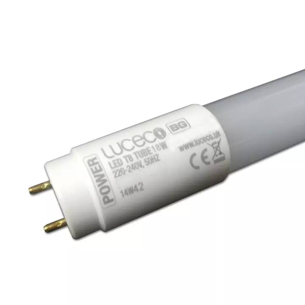 Luceco LED Linear T8 Ceiling Lighting Tube 4ft Plastic 6500K Cool ...