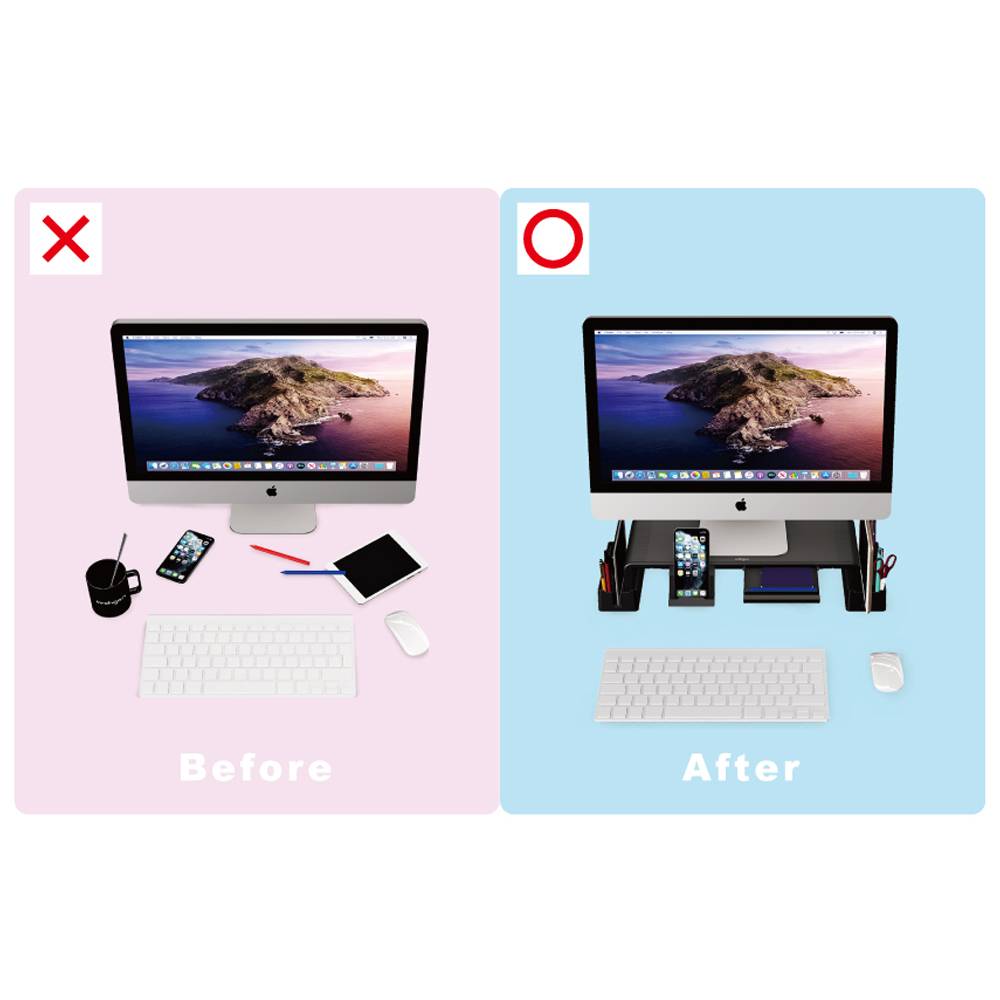 Archgon Adjustable Multipurpose Monitor Stand + Storage Box (MK-2002H ...
