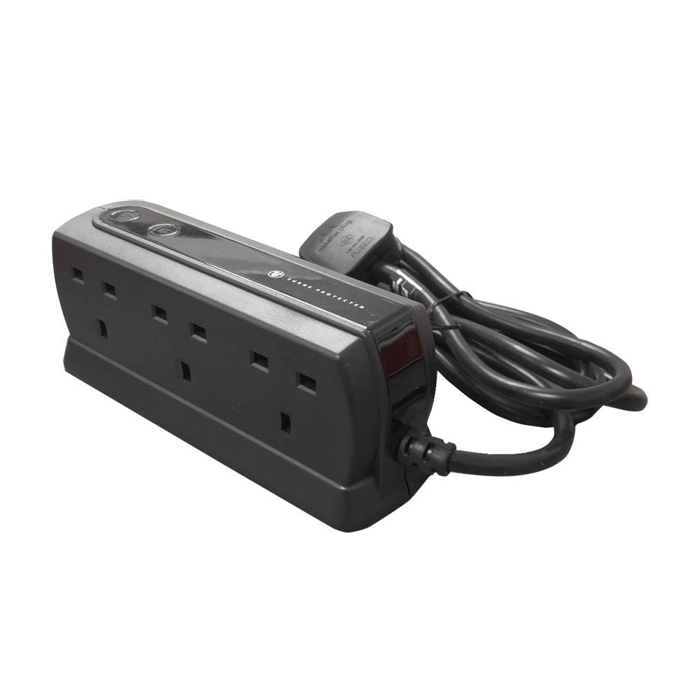 Masterplug Surge Protector 6 Gang 2 Meter Extension Lead SRGD62MB