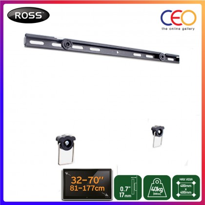 Ross Bracket ECO Range Flat to Wall 32-70 inch TV Wall Mount Rail Style ...