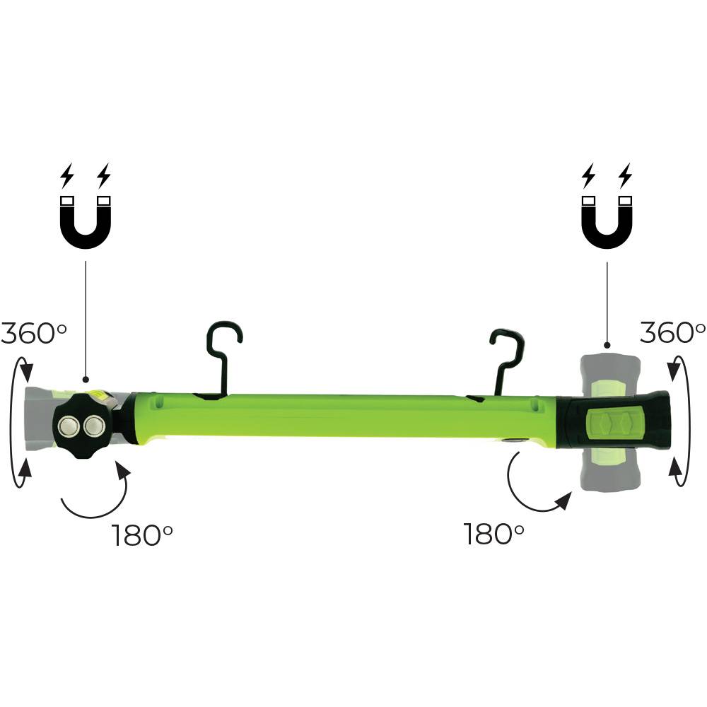 Luceco Rechargeable 12V High Output Inspection Torch Multi Fixing ...
