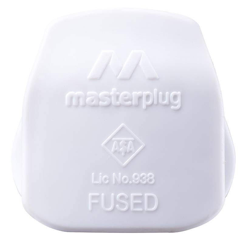 Masterplug Basic Rewireable Fitted with 13A Fuse and Sleeved 3-Pin Main ...