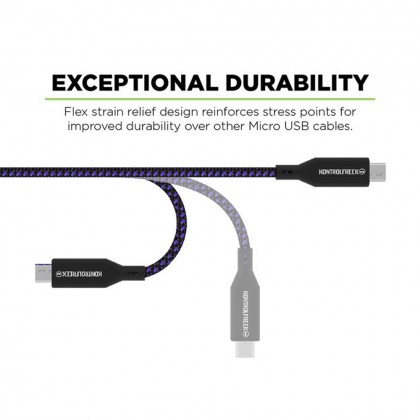 KontrolFreek High Speed Data & Charging Gaming Cable USB-A to Micro USB ...