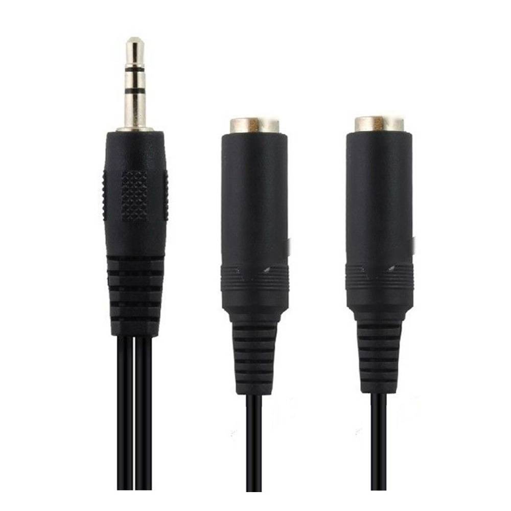 Unitek Audio Y Splitter Single Male 3.5mm AUX TRS Stereo to Dual Female ...