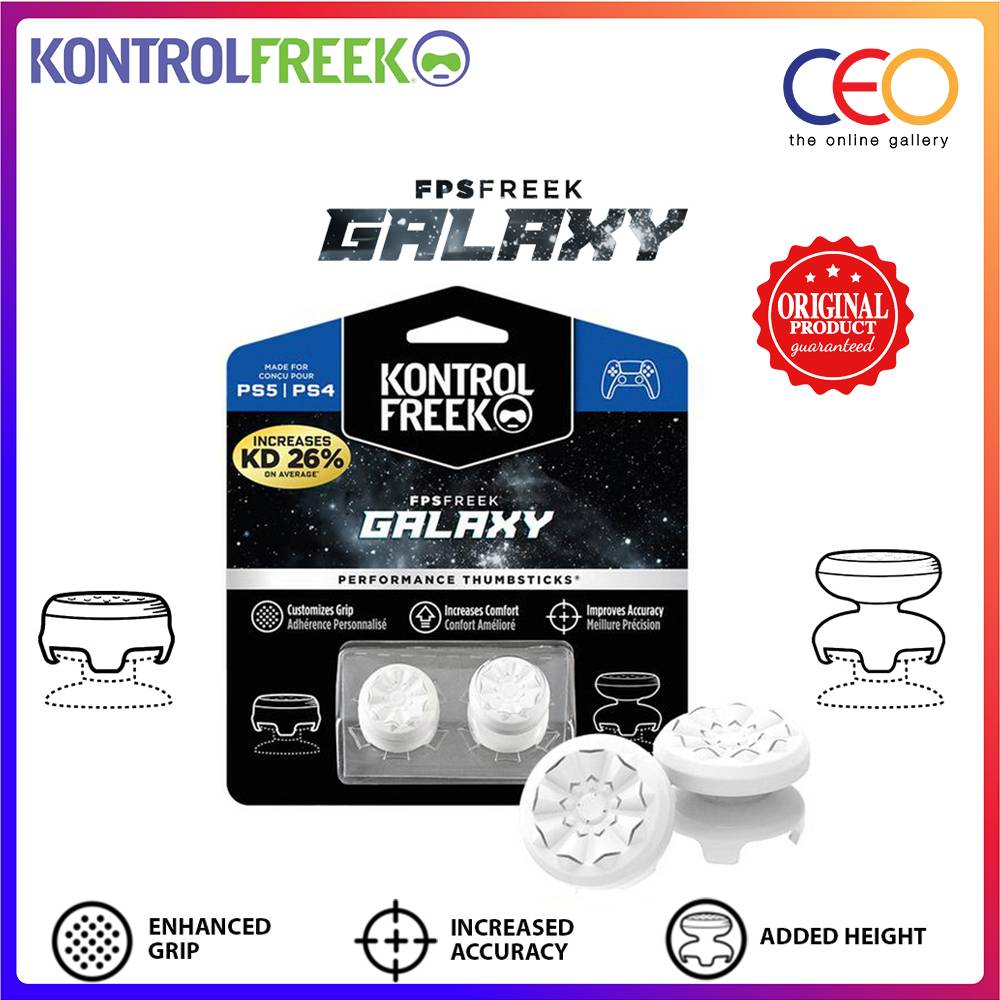 KontrolFreek FPS Freek Galaxy Laser Etched Pattern Concave High-rise ...