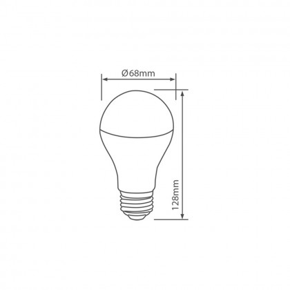 Luceco E27 LED Light Bulb A70 Classic Frosted Lamps Non-Dimmable Warm ...