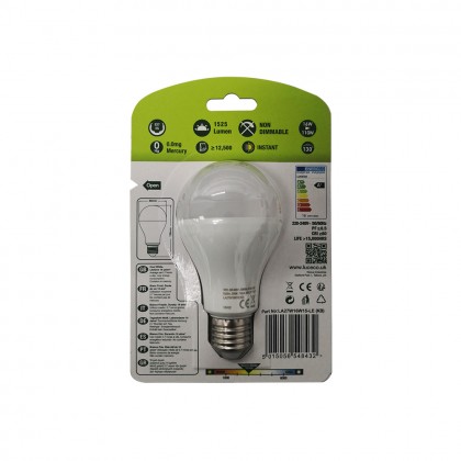 Luceco E27 LED Light Bulb A70 Classic Frosted Lamps Non-Dimmable Warm ...