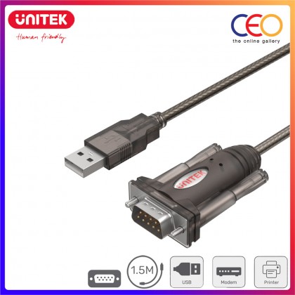 Unitek USB to Serial RS232 Converter for Serial Devices Such as Printer ...