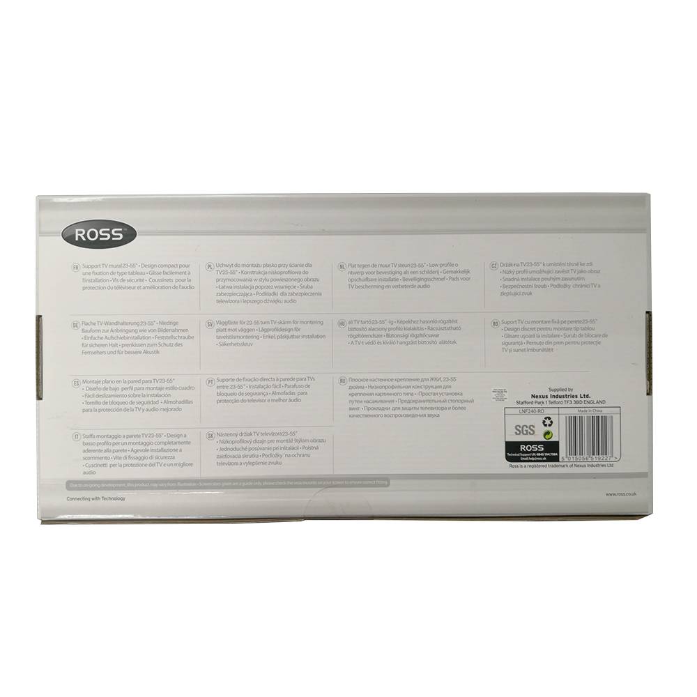 Ross Bracket Neo Pads 32-42 inch Flat to Wall TV Wall Mount With Safety ...