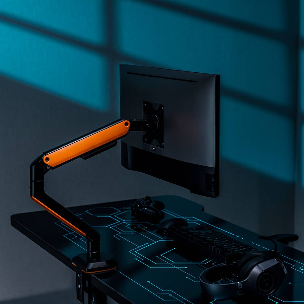 Brateck Single Monitor Stand Economical Spring-Assisted Monitor Arm Fit ...