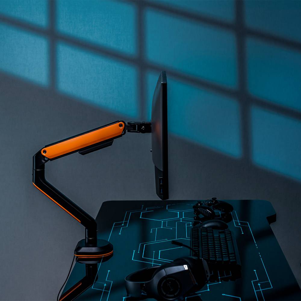 Brateck Single Monitor Stand Economical Spring-Assisted Monitor Arm Fit ...