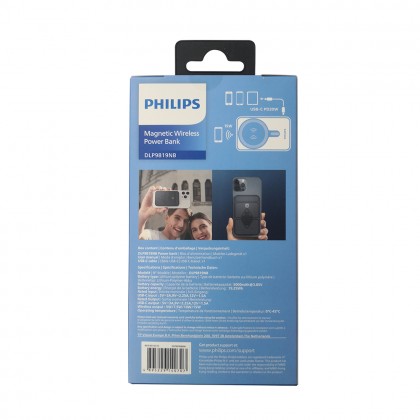 Philips 15W Magnetic Wireless Power Bank 5000mAh Wireless Charger ...