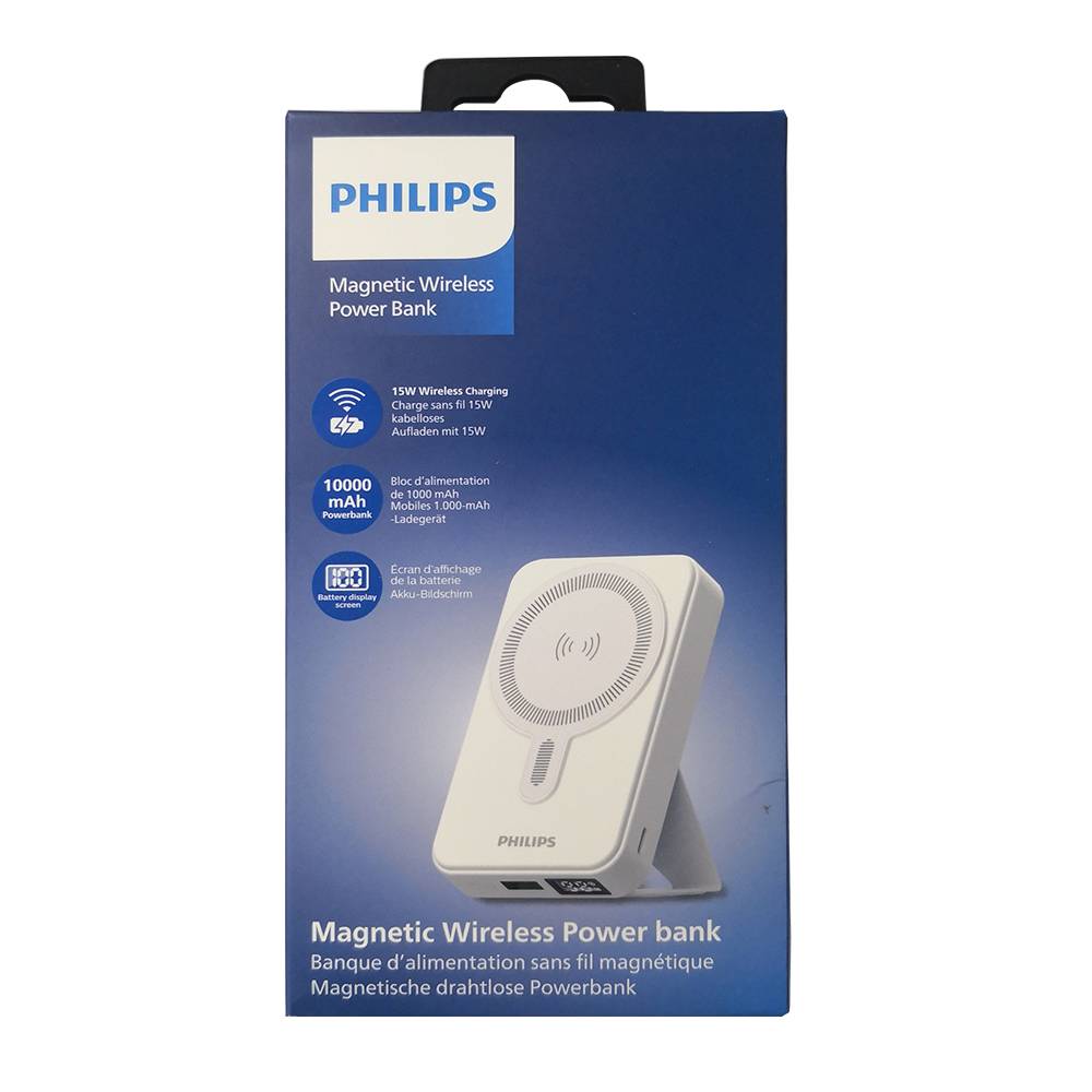 Philips 15W Magnetic Wireless Power Bank 10000mAh Powerbank with ...