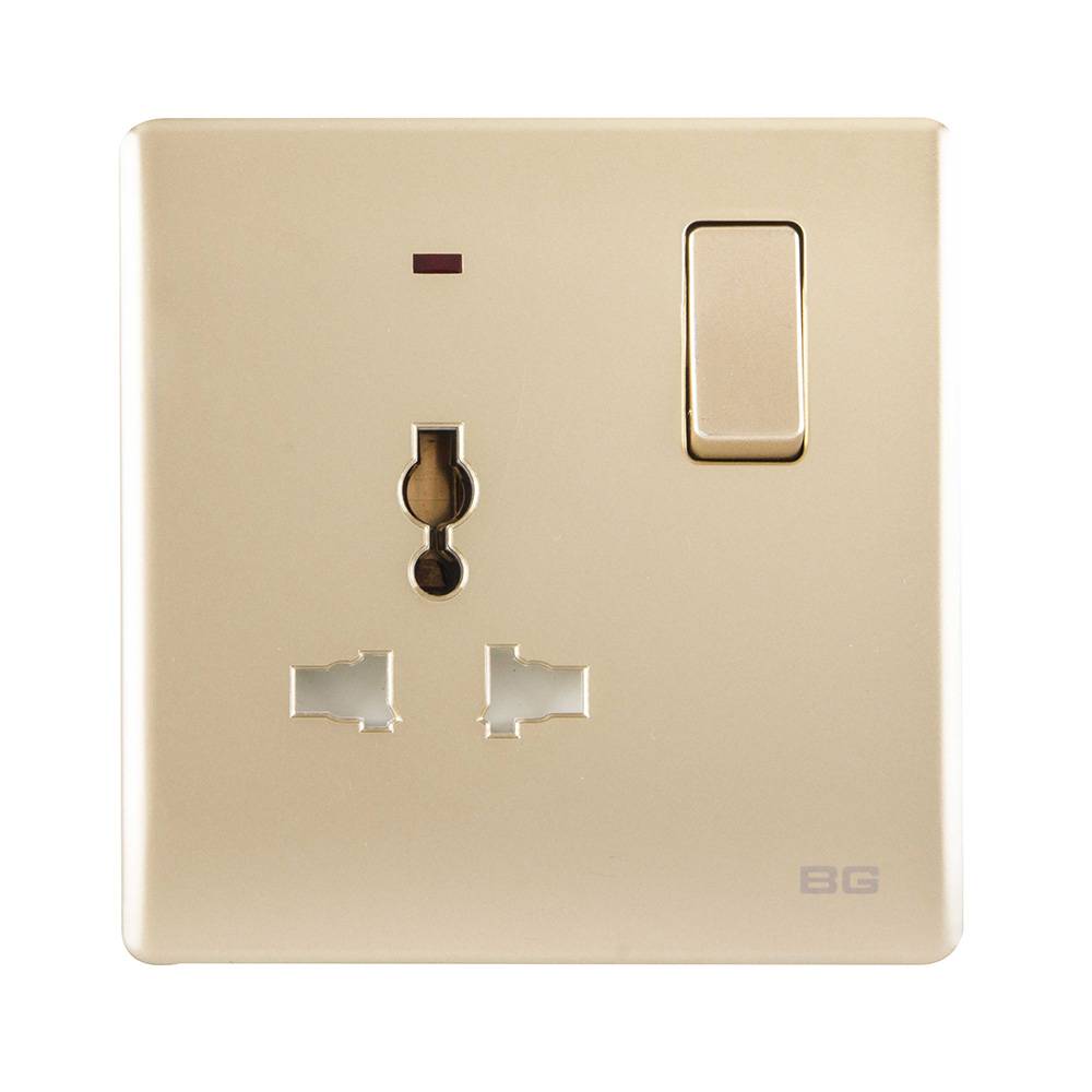 BG Universal Switched Socket Outlet With LED