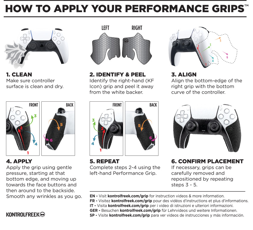 KontrolFreek Performance Grips XT Extra-Thin For PS5 Controller ...