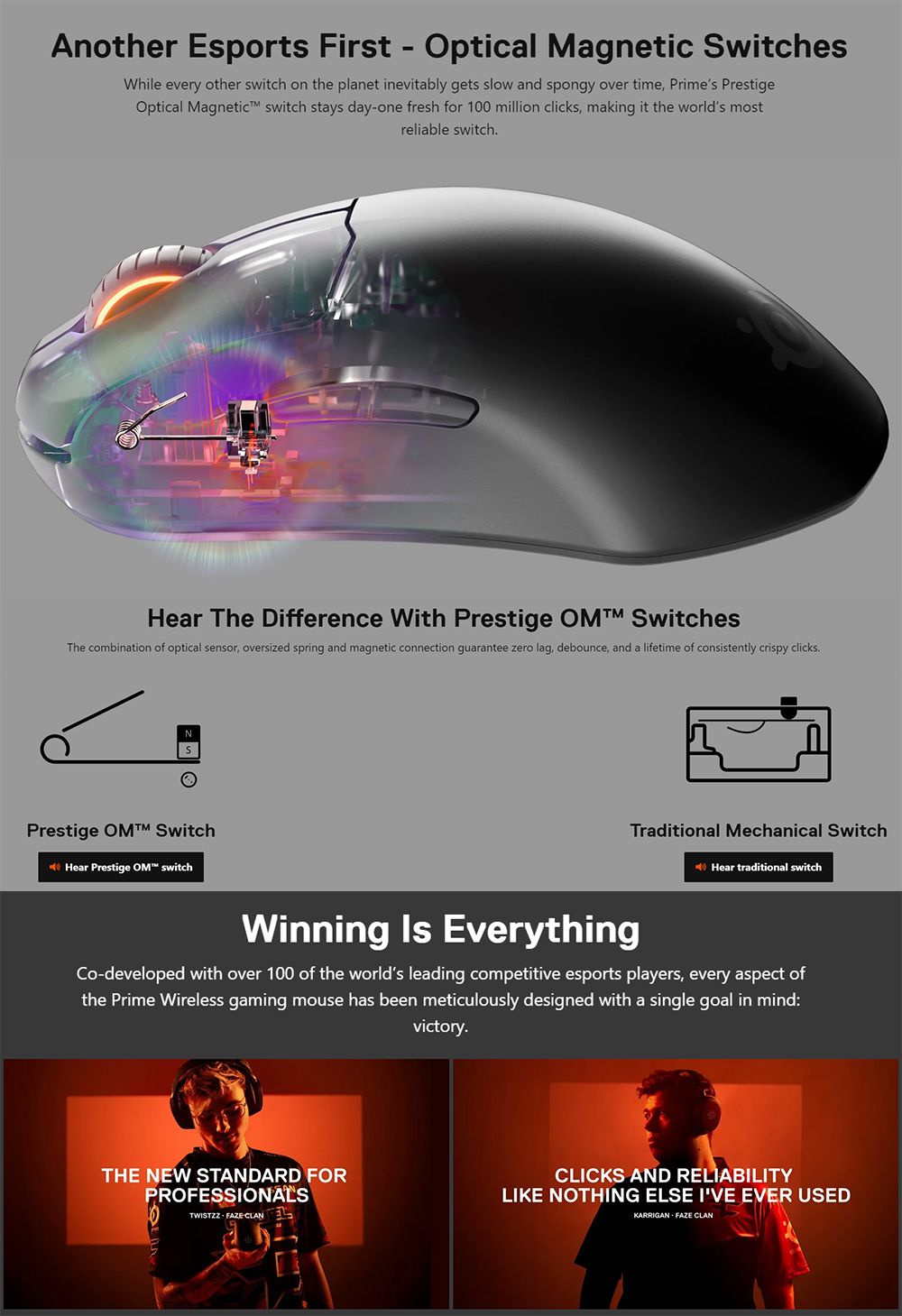 SteelSeries Prime+ Gaming Mouse
