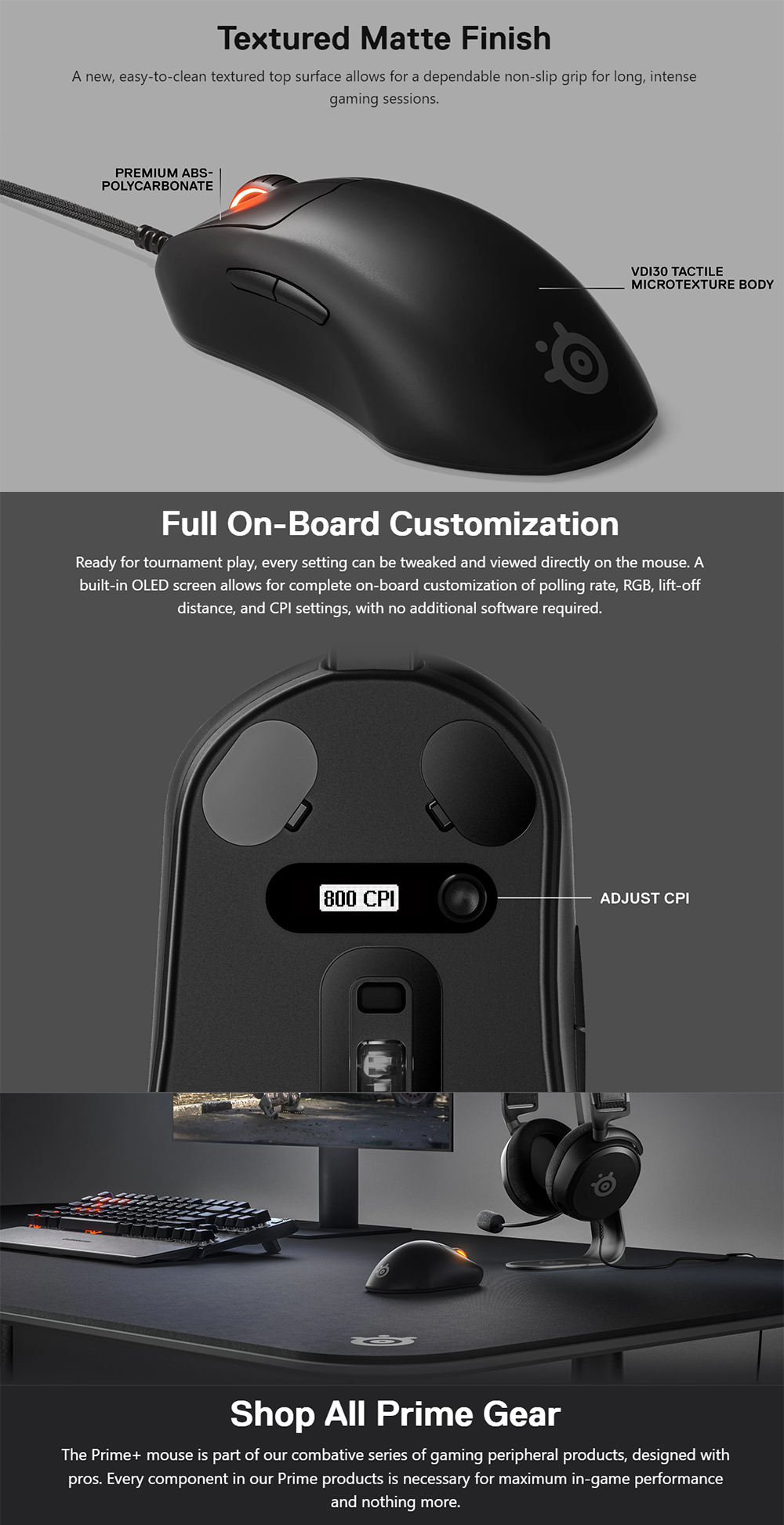 SteelSeries Prime+ Gaming Mouse