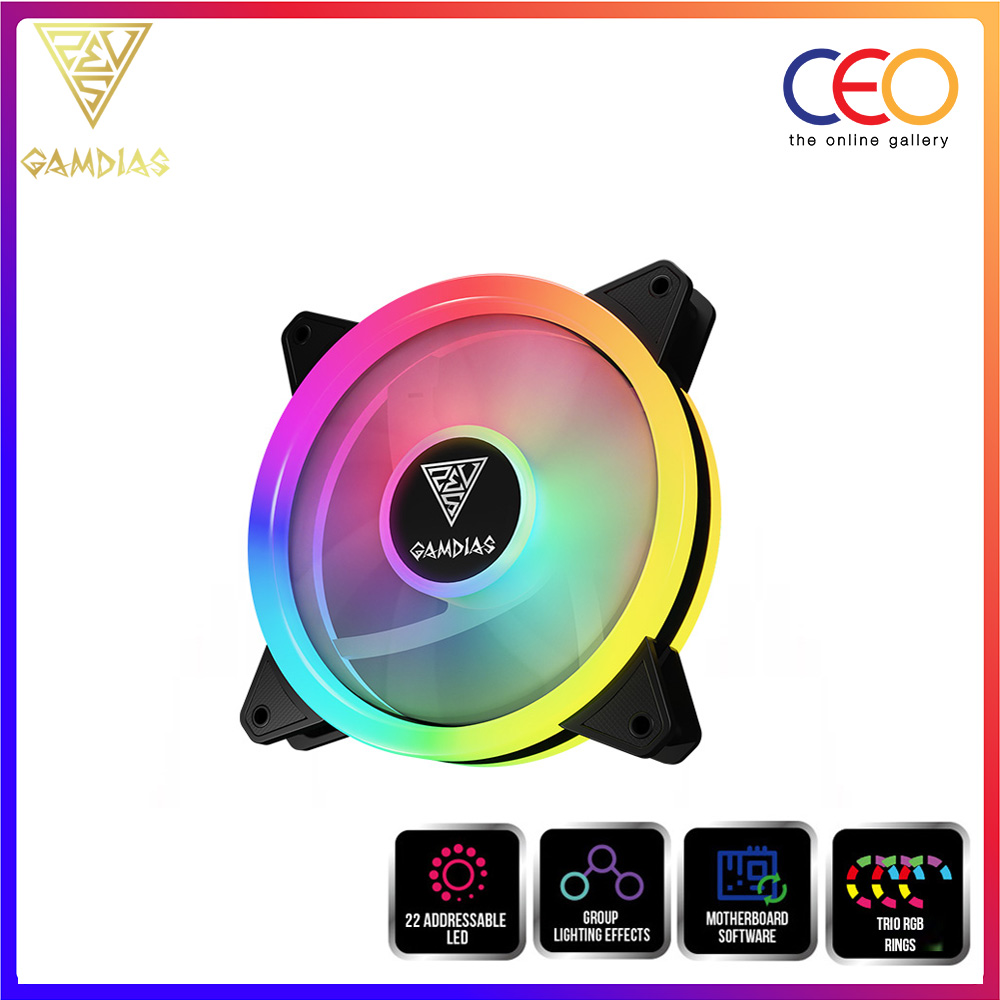 Gamdias AEOLUS M2 1201 120mm RGB Case and Radiator Single Fan