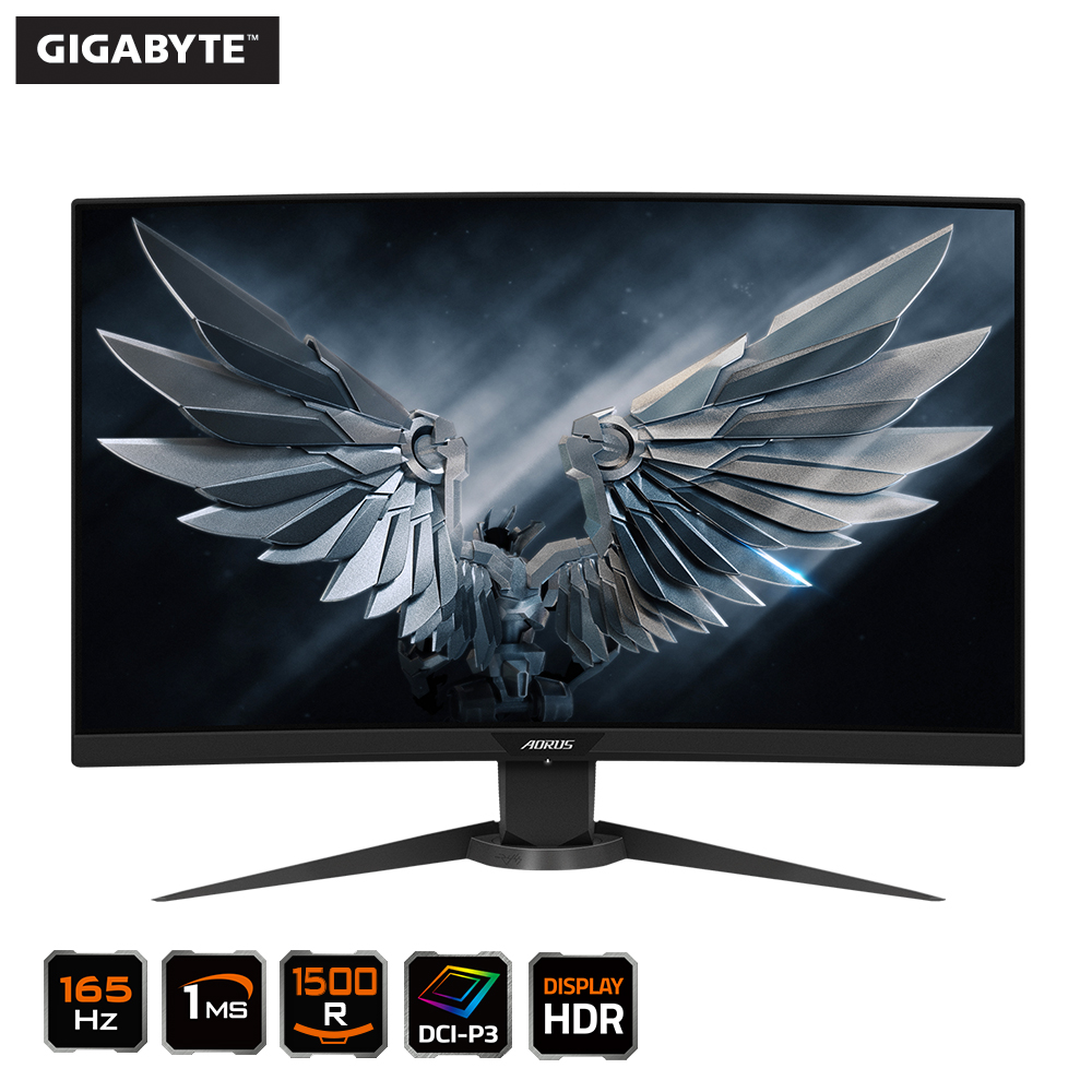 Gigabyte Aorus 27" Curved VA Gaming Monitor (165hz/1ms/1500R/CV27F)