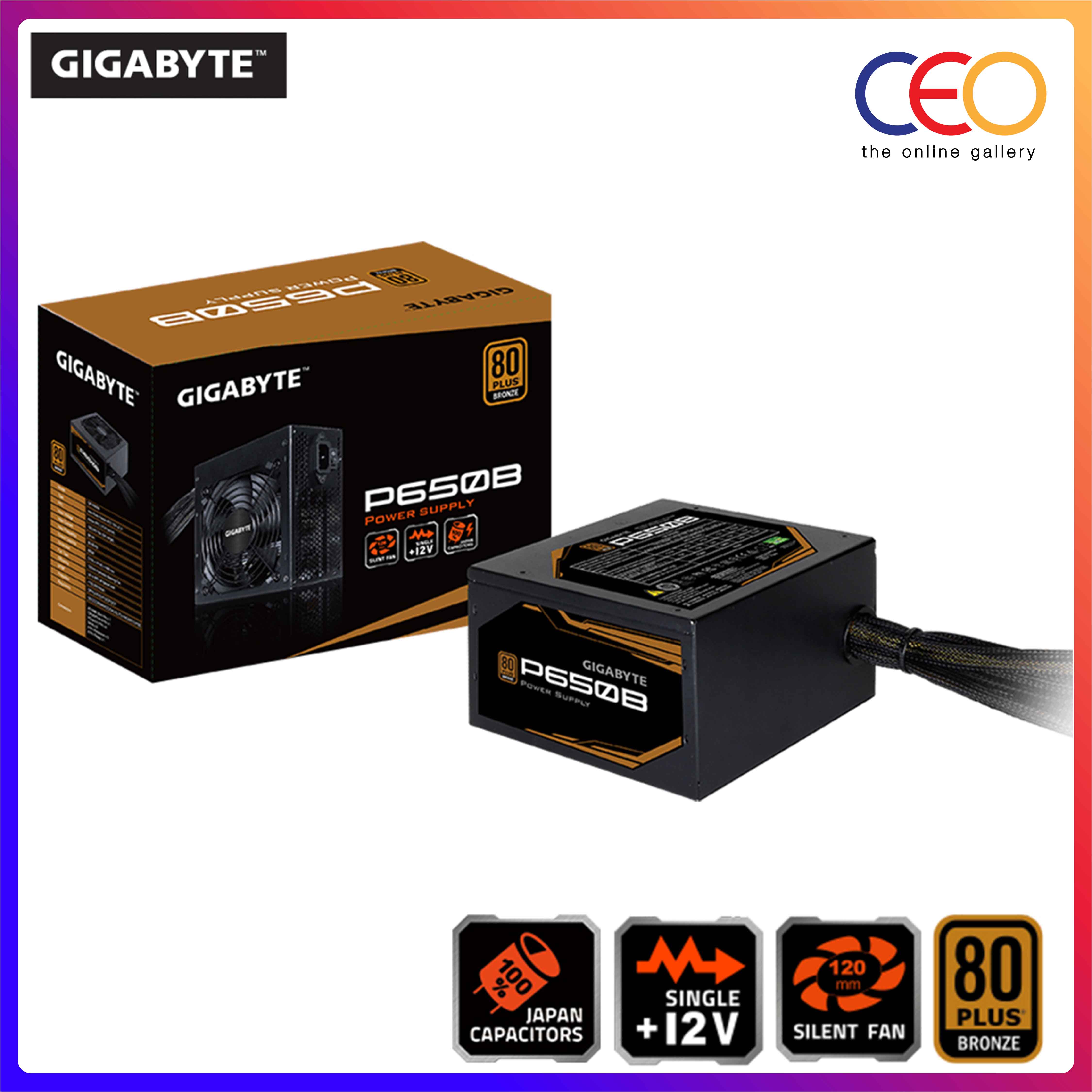 Gigabyte P650B 80plus Bronze Power Supply Unit PSU (G-P650B)