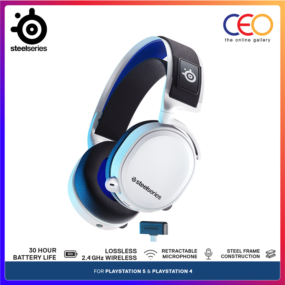 SteelSeries Arctis 7P+ Wireless For Playstation 5 Gaming Headset 2.4GHz ...
