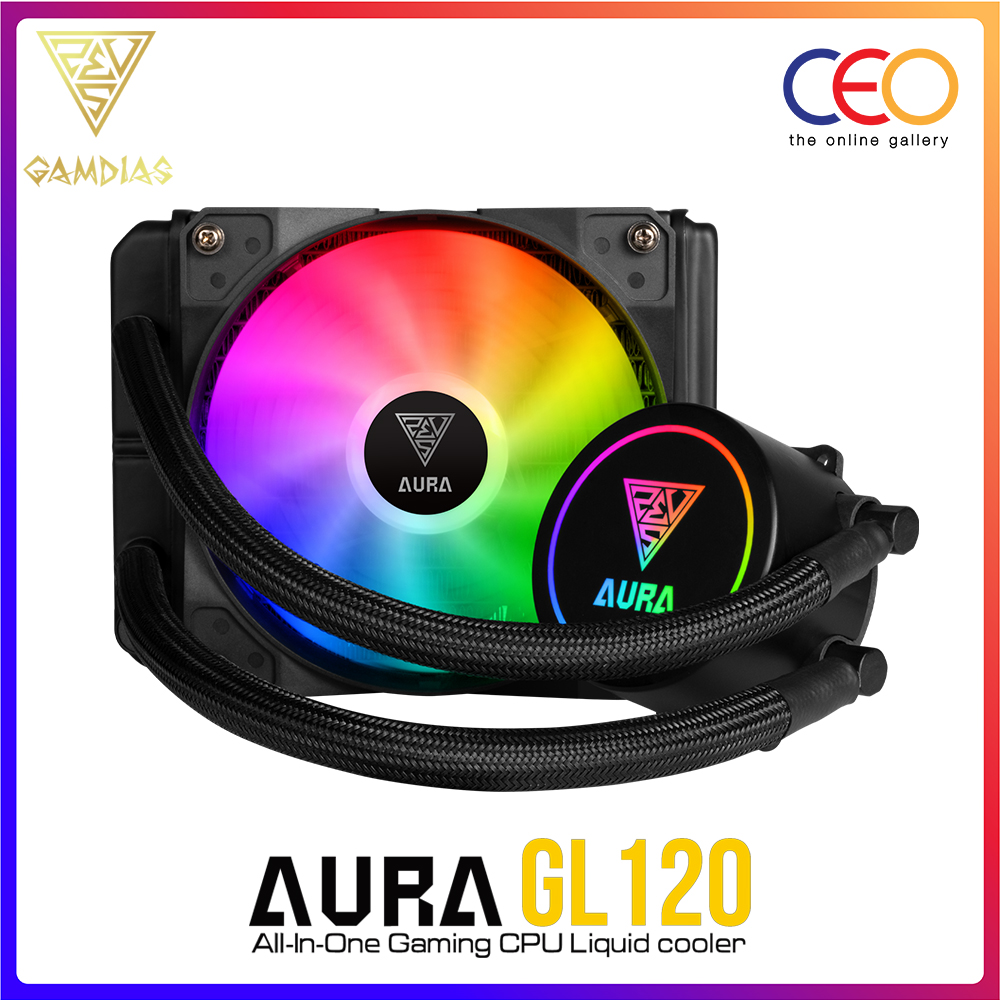 Gamdias AURA GL120 RGB AIO All-In-One RGB CPU Liquid Cooler