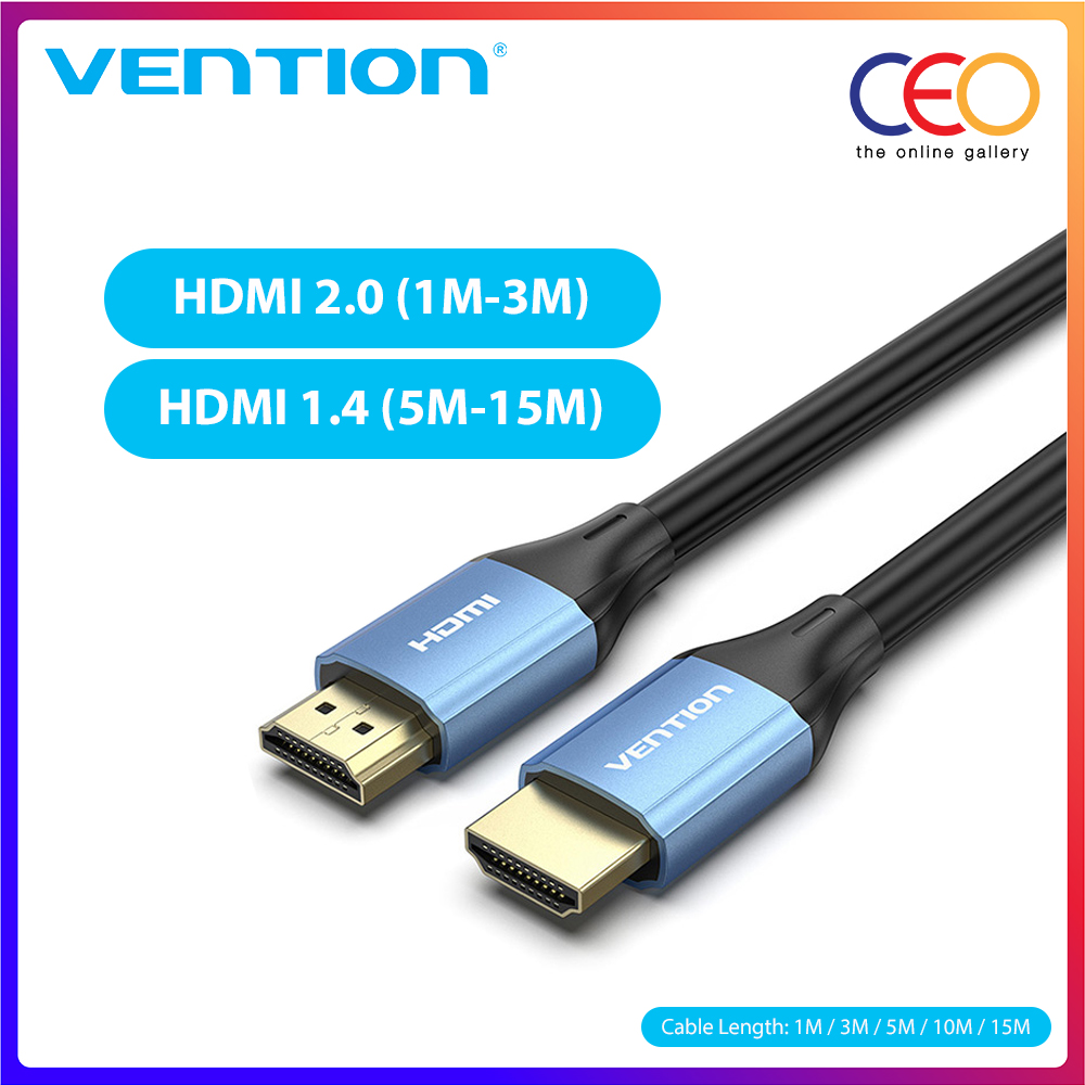 Vention HDMI 2.0 Cable Male to Male Support 4K 3D 1080P Aluminum Alloy ...