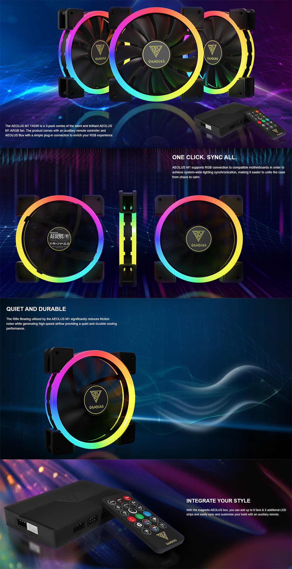 AEOLUS M1 1403R PC CASE FAN