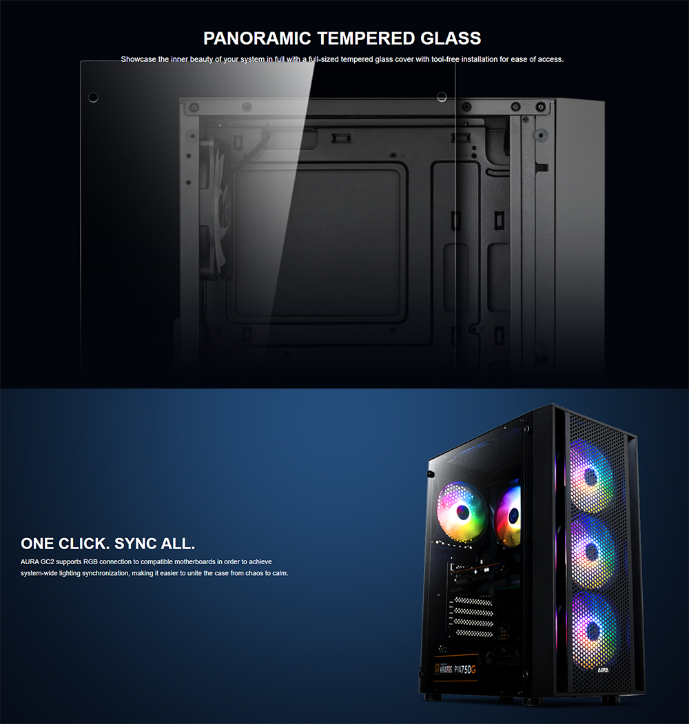 AURA GC2 MID TOWER PC CASE